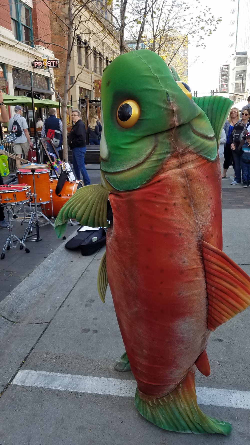 fish-dance - Sugars Mascot Costumes